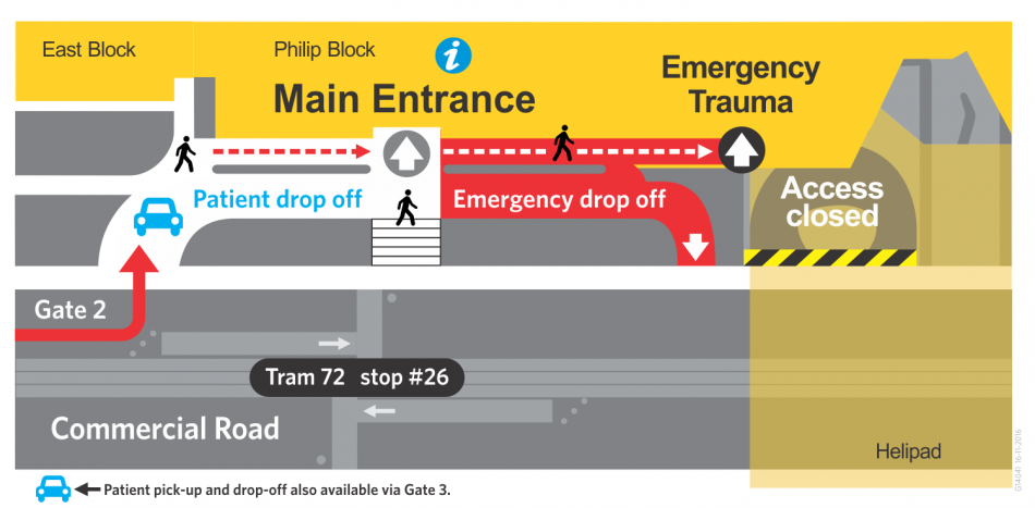 Emergency Department street entrance relocates ahead of redevelopment ...
